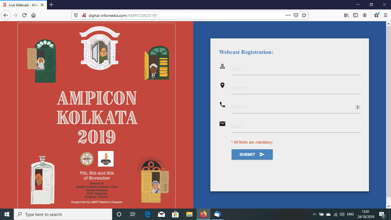 AMPICON 2019 Live Service – Association of Medical Physicists of India